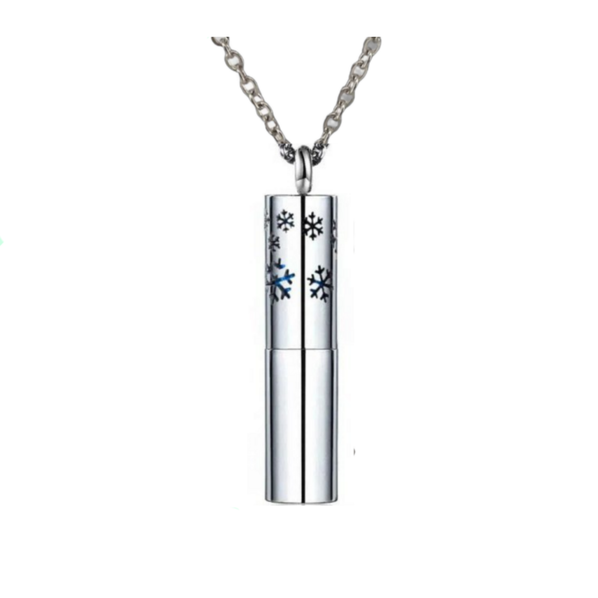 Аромакулон для эфирных масел, длинна 42мм из титановой стали 316L + цепочка 60см + 6 фетровых вкладыша. Вариант 3