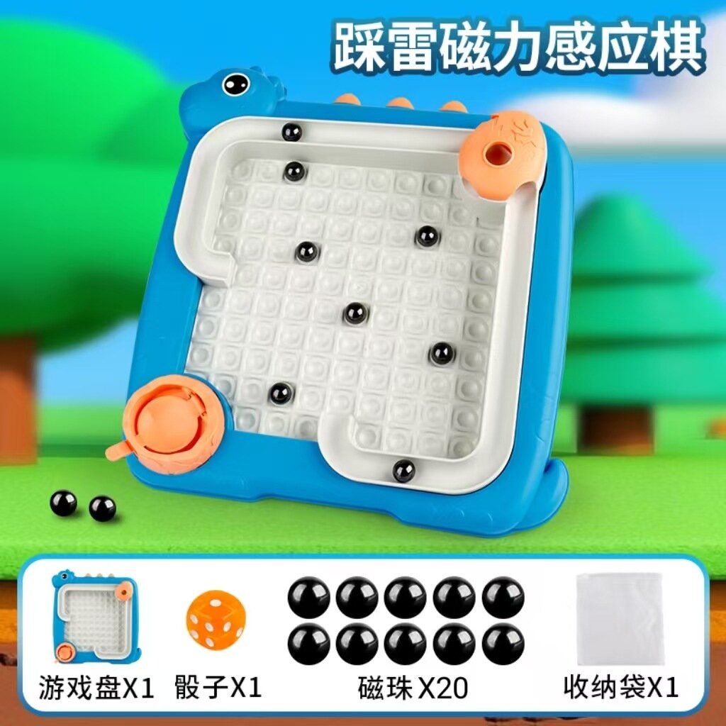 Новая магнитная игра в шахматы с динозаврами, настольная игра для концентрации, магнитные камни, игрушка