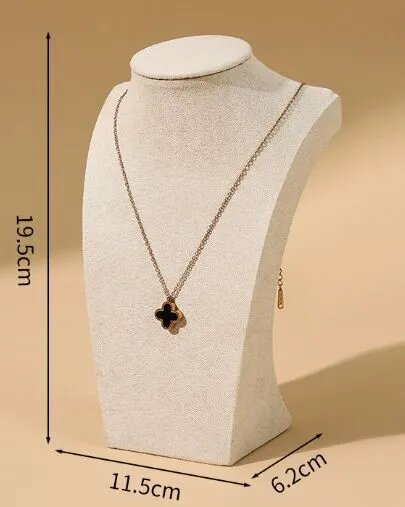 Стойка для демонстрации ожерелий, подвесок, бюст манекен, держатель для украшений, бежевый, размер M