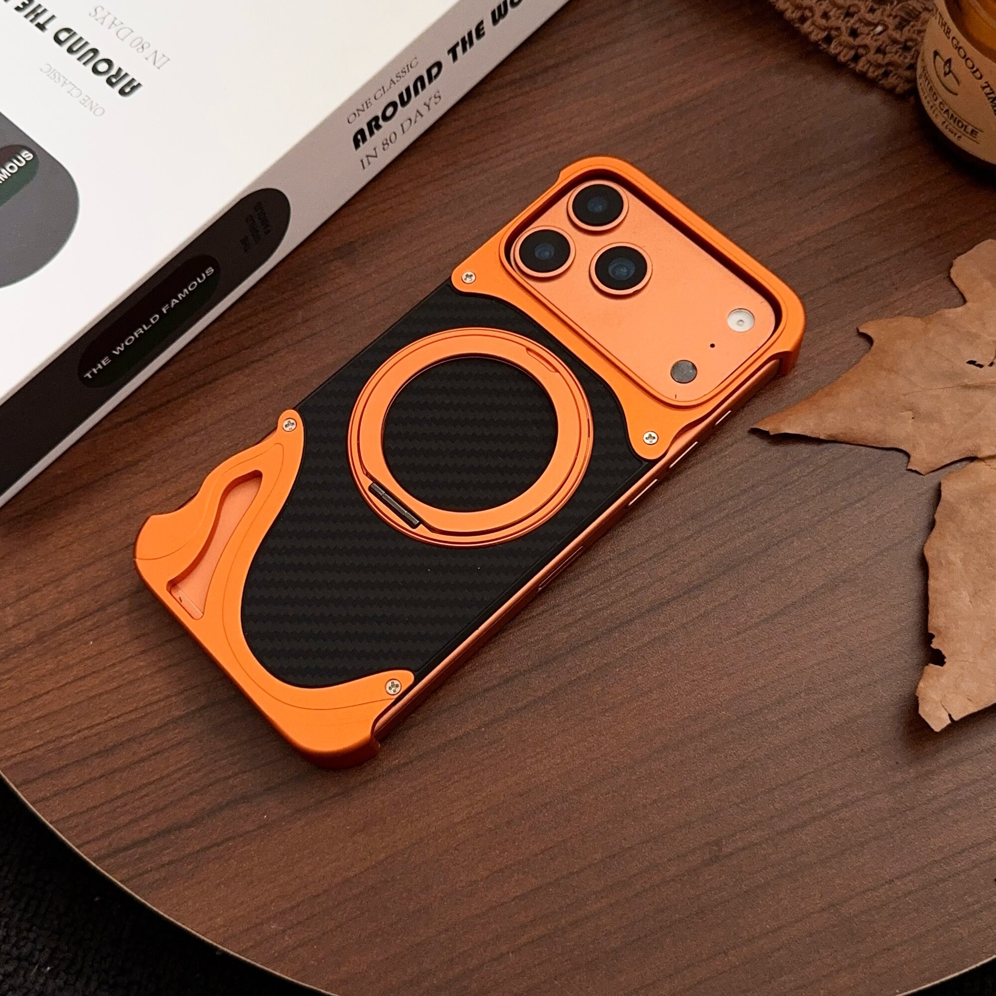 Чехол для Apple iPhone 17 Pro Max / Айфон 17 Про Макс, матовая поверхность, чехол-кардиомонитор, металл, защита камеры, ударопрочный, встроенная подставка, усиленные углы, Apple, Apple iPhone 17 Pro Max ,