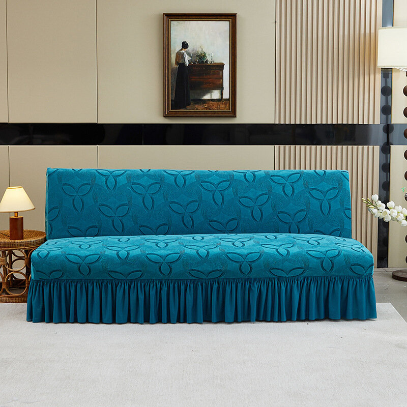 Чехол для дивана без подлокотников, утолщенный, полный обхват, эластичная ткань, чехол для дивана-кровати, складной, универсальный для всех сезонов
