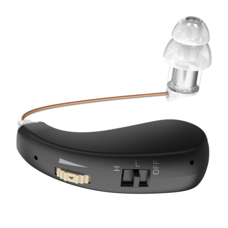 Вспомогательная гарнитура для прослушивания с усилителем звука-черный