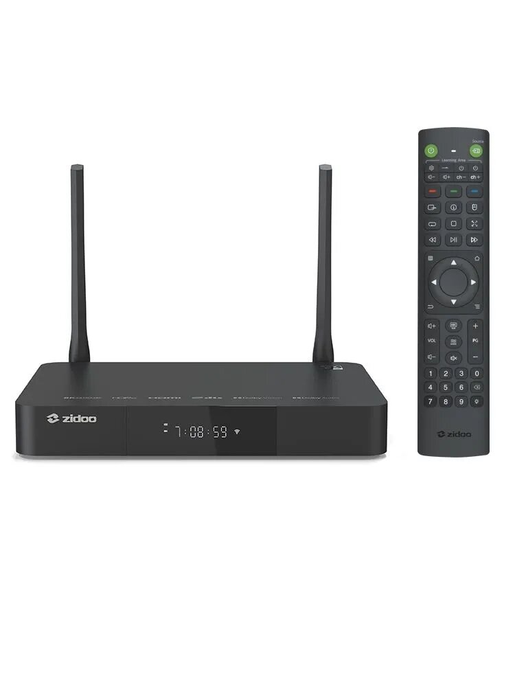 Zidoo Медиаплеер Смарт Z9X 8K, 6 ГБ/64 ГБ, V12 Пульт дистанционного управления Bluetooth