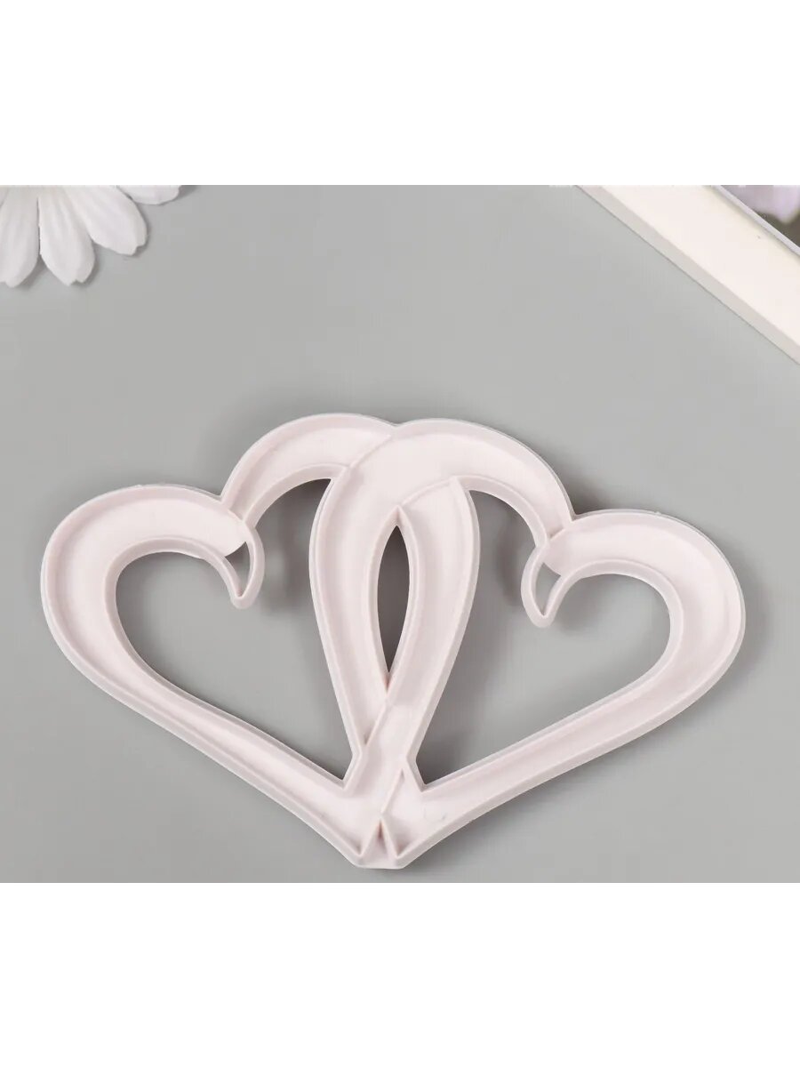 Каттер для полимерной глины Сплетённые сердца