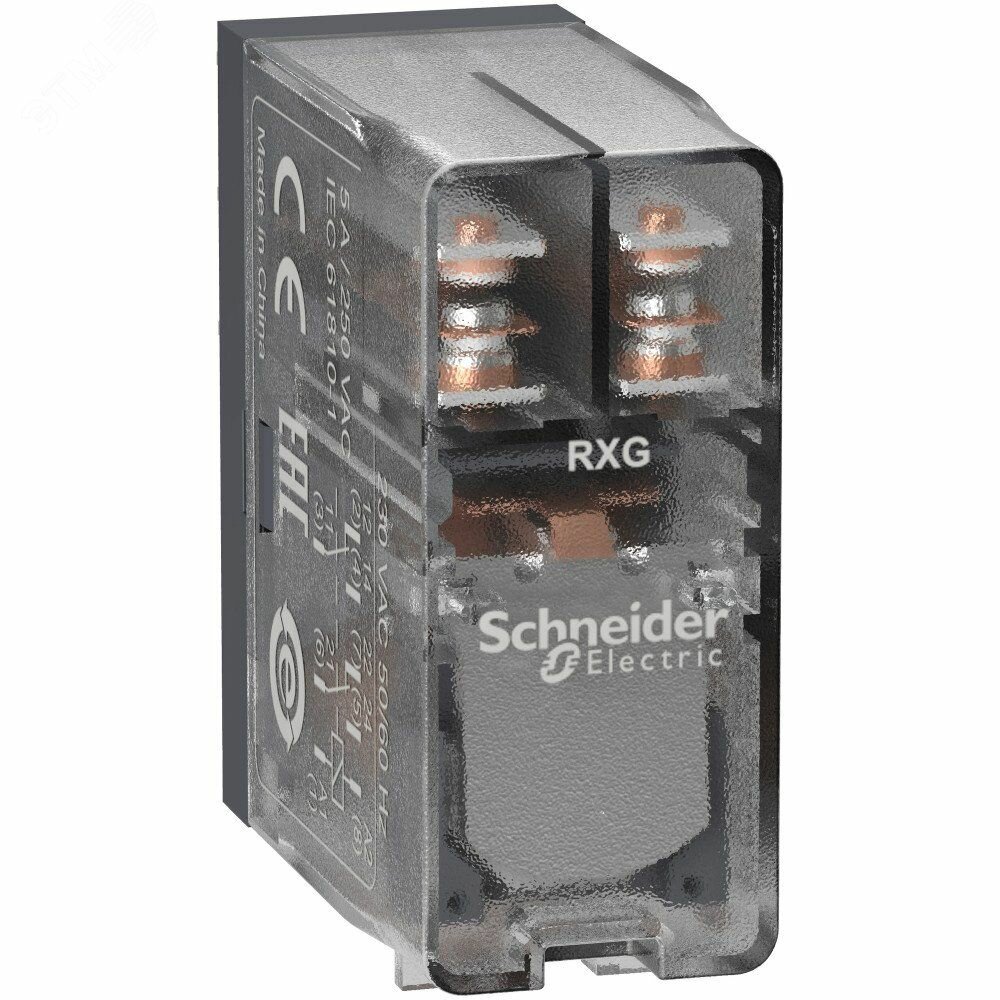 RXG25P7_Промежуточное реле (2CO, 5А, 230В AC)_Schneider Electric