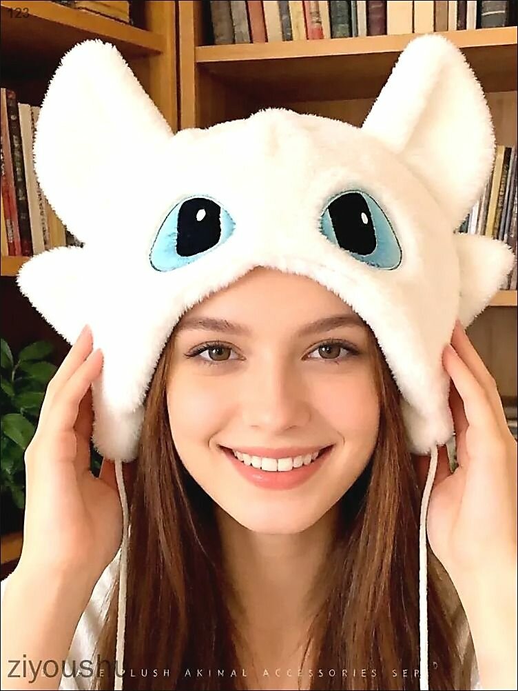 Шапка Осень-зима 2025 для женщин, размер 56, белый — фото 1