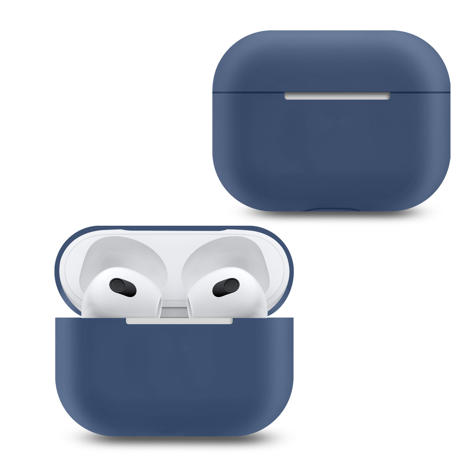 Чехол Apods 3 Silicone dark blue PL