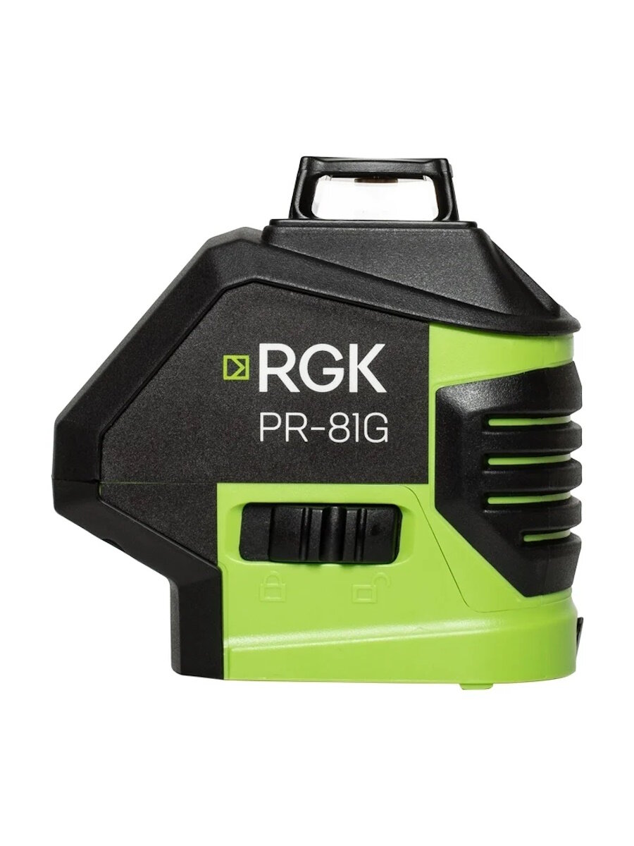 Лазерный построитель плоскостей RGK PR-81G 40/80 м, 3 луча, зеленый
