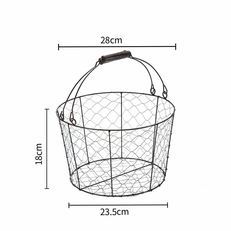 Корзина для хранения в американском стиле, закуски, настольные мелочи, фотография, корзина из железной проволоки, американское железное искусство, хранение винных бутылок
