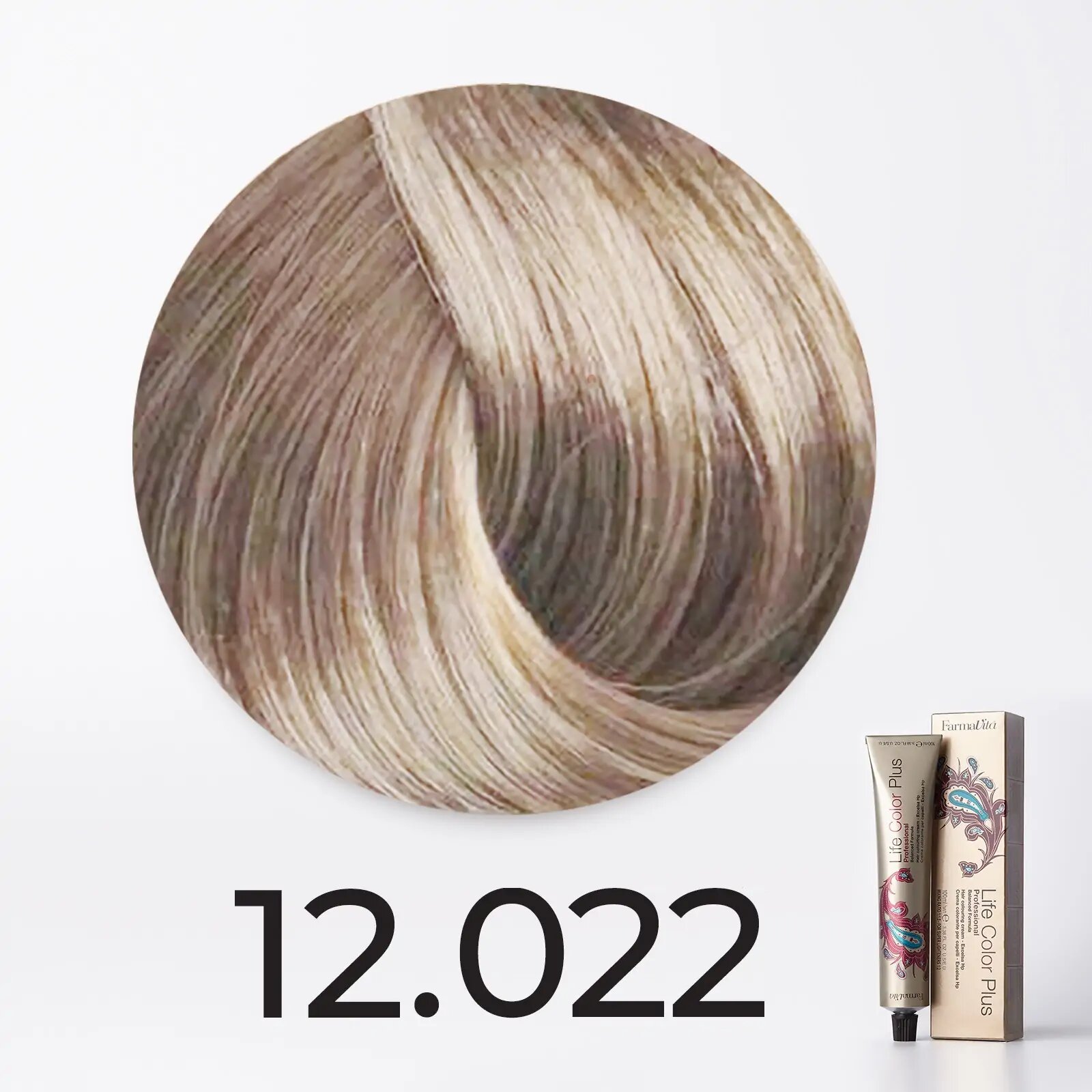 FarmaVita Краситель для волос Life Color Plus 12.022 Специальный блондин серебристый шик, 100 мл