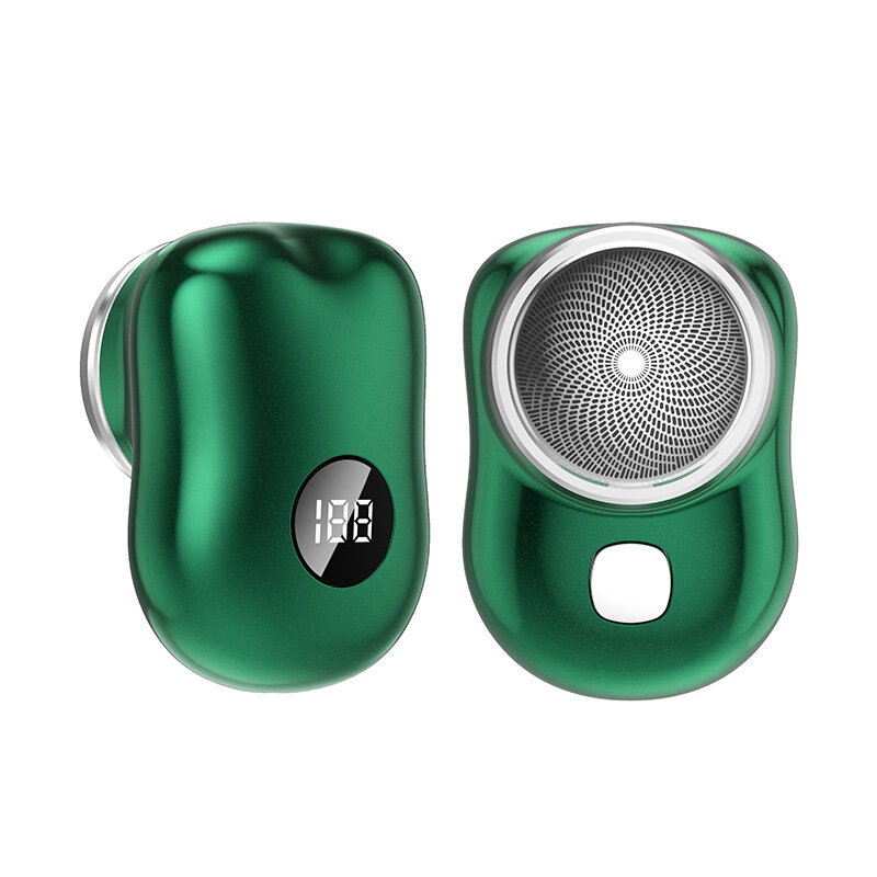 Новая модель TikTok, цифровой дисплей, маленькая стальная бритва, полностью моющаяся, портативная, многофункциональная мини-электрическая бритва для мужчин