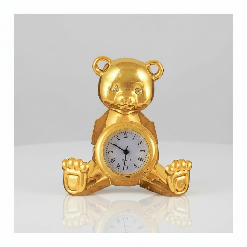 Фигурка с часами Мишка с цв. кр. AR-3619/6 Crystal Temptations США Металл, кристалл
