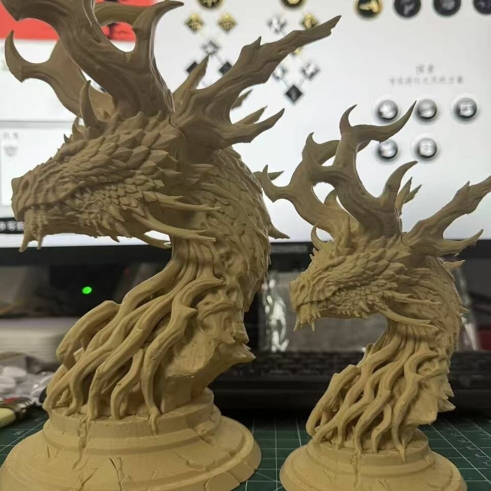 3D-модель головы дракона, настольная игровая игрушка, подарок на день рождения, фигурка оленя для аквариума, фигурка из World of Warcraft.