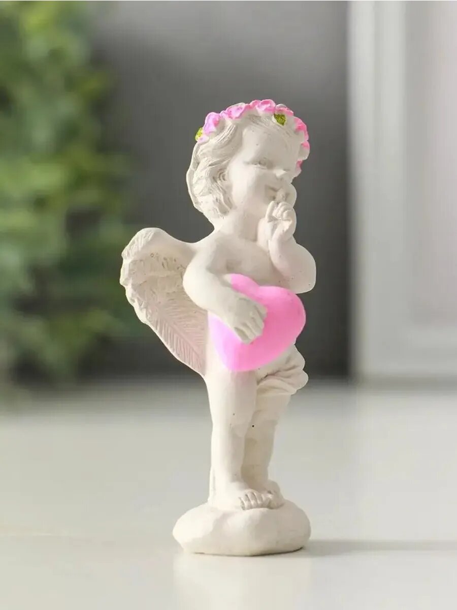 Элегантная фигура Ангел с сердцем, 8см