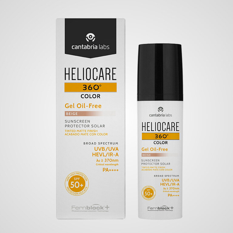 Тональный солнцезащитный гель с SPF 50+ (Бежевый) 50 мл HELIOCARE 360 Color Gel Oil-Free Beige Sunscreen SPF 50 Гель 50 мл