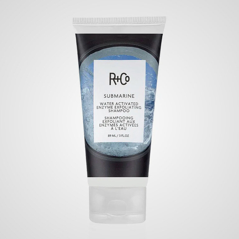 Шампунь эксфолиант с гидроактивируемыми энзимами субмарина 89 мл R+Co SUBMARINE Water Activated Enzyme Exfoliating Shampoo Шампунь 89 мл