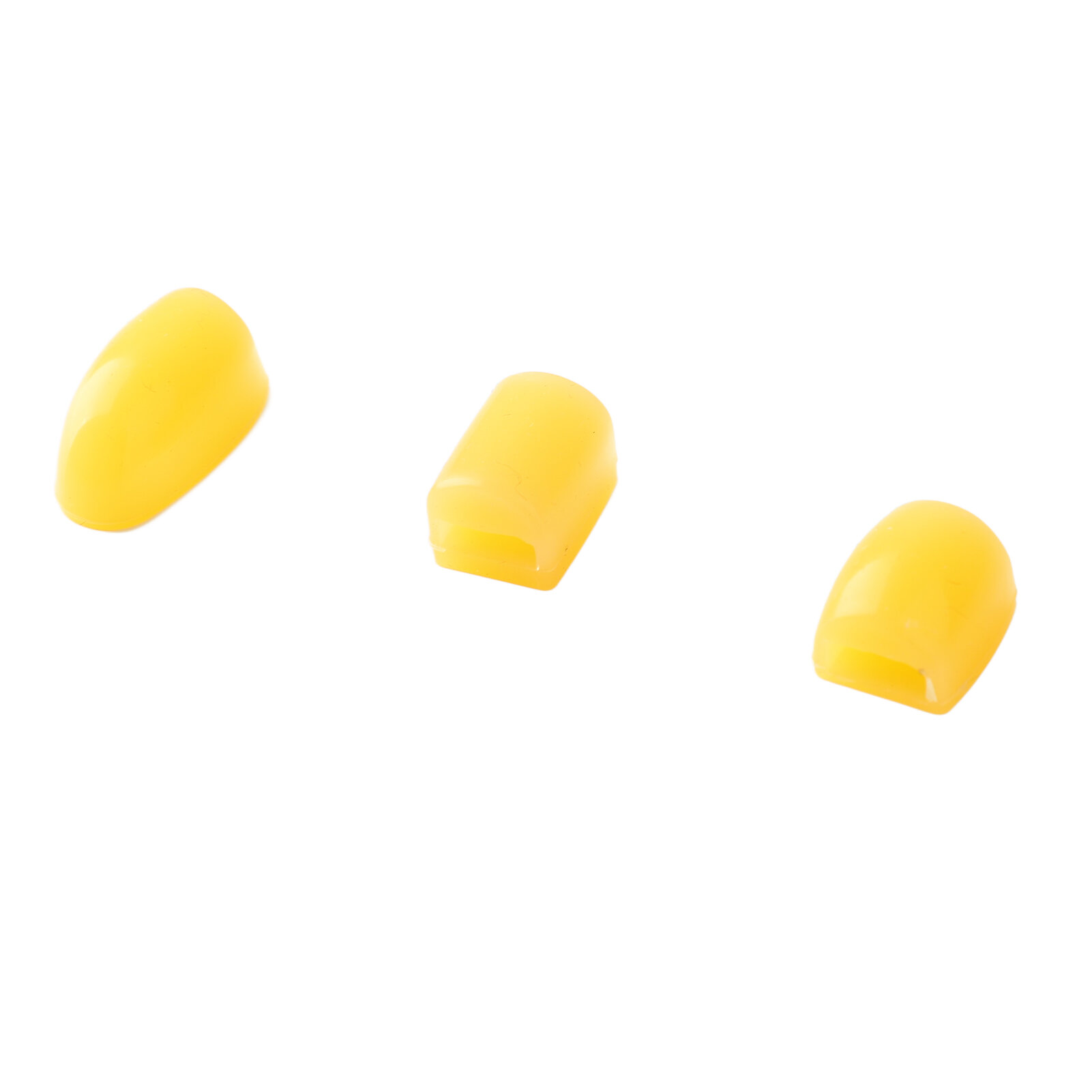 3PCS Saxophone Key Covers Silicone Sax Side Button Pads Palm Risers Wind Instrument Parts CC20 Yellow
