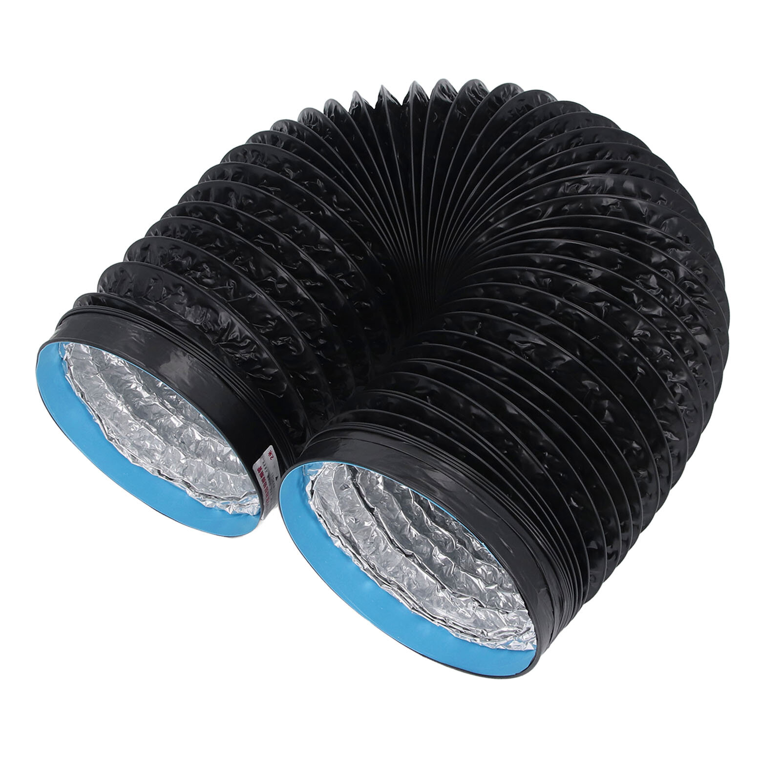 7-дюймовый сушильный воздуховод, вытяжной шланг, утолщенный ПВХ, алюминиевая фольга, 6,56 футов, гибкий изолированный воздуховод для кухонных теплиц