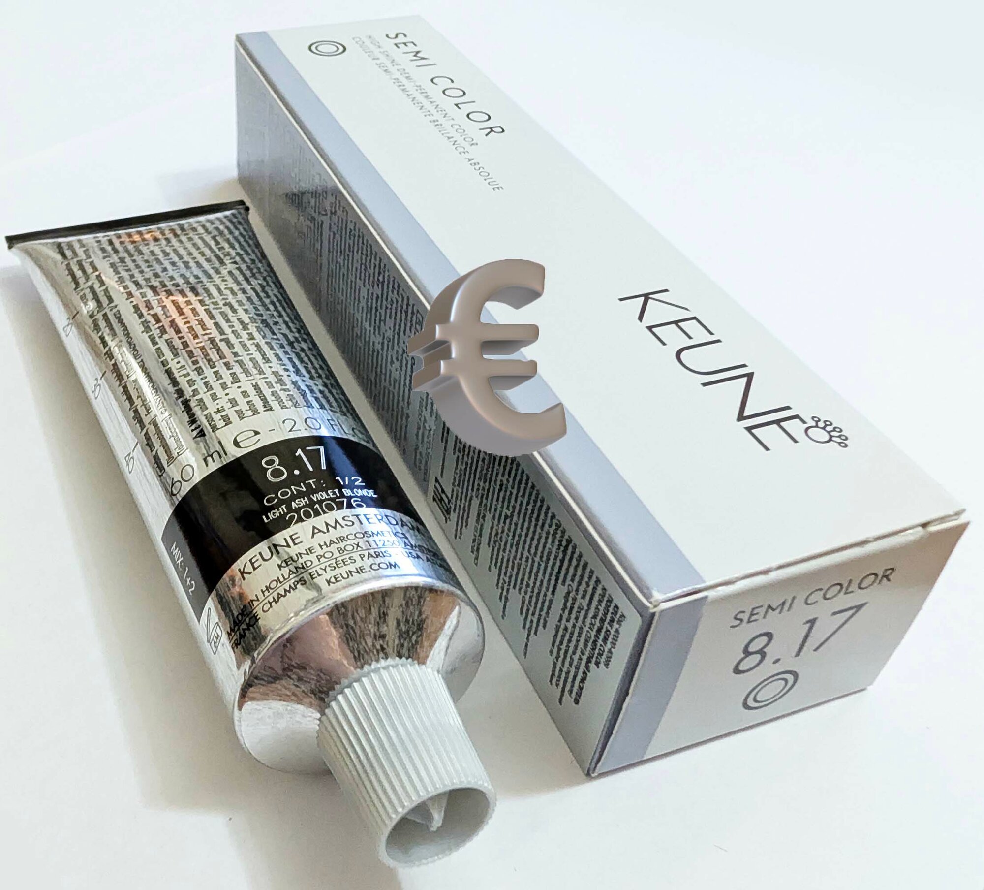 Keune Semi Color 8.17 Краска Семи Светлый Блондин пепельно-фиолетовый блондин 60 мл Безаммиачная краска для волос 60 мл