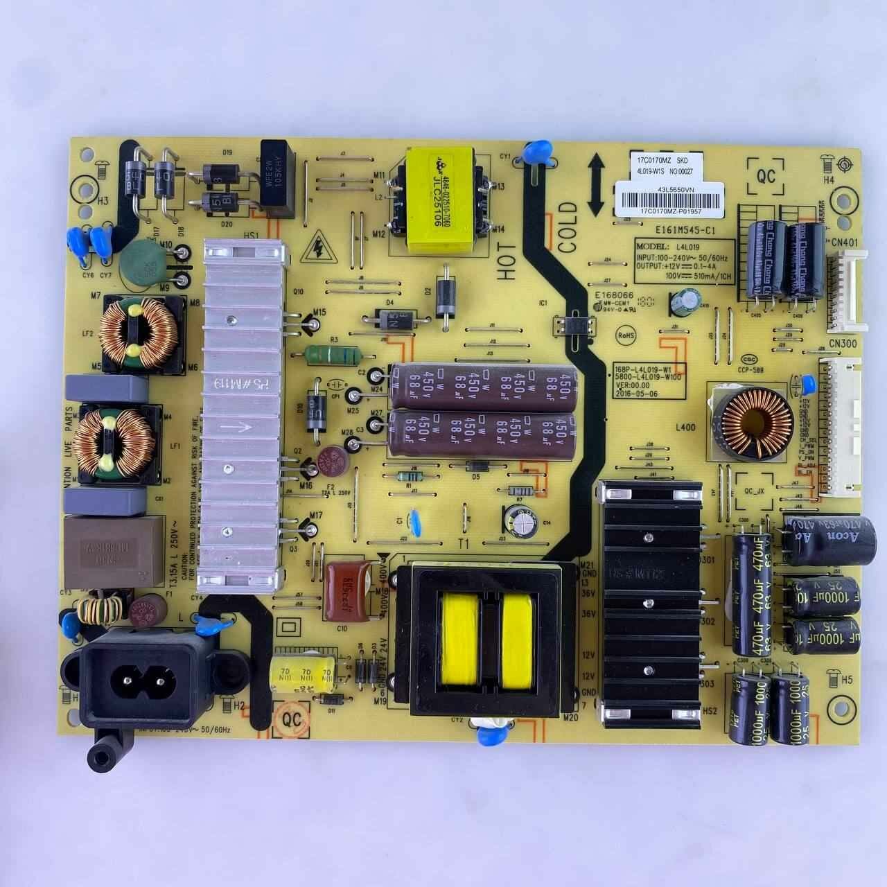 Блок питания PSU: 168P-L4L019-W1 5800-L4L019-W100 VER00.00 для телевизора 43L5650VN