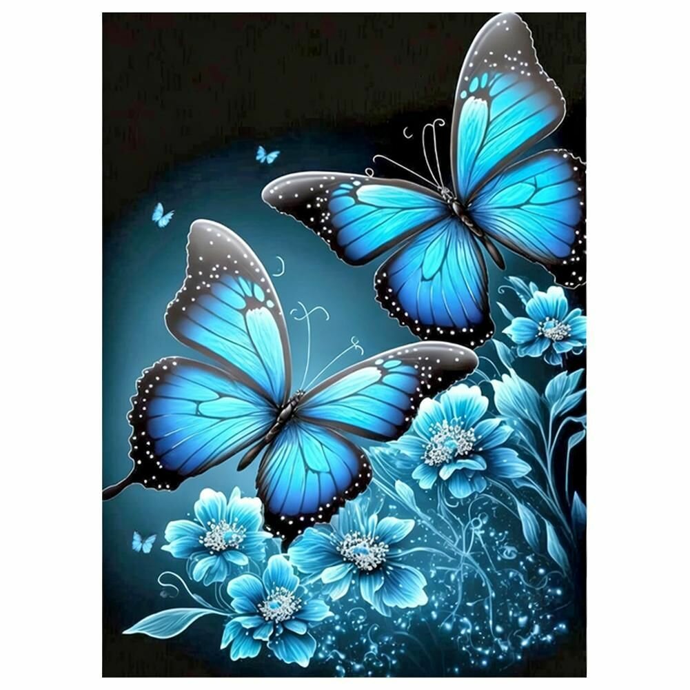 Алмазная мозаика 40х50 cm "бабочка" / картина алмазная стразами