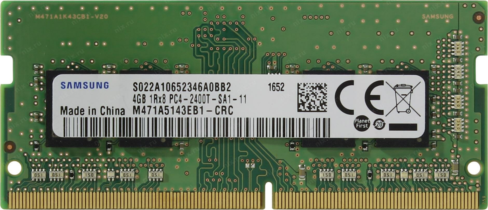 SAMSUNG M471A5244CB0-CRC DDR4 SODIMM 4Gb PC4-19200 (for NoteBook)