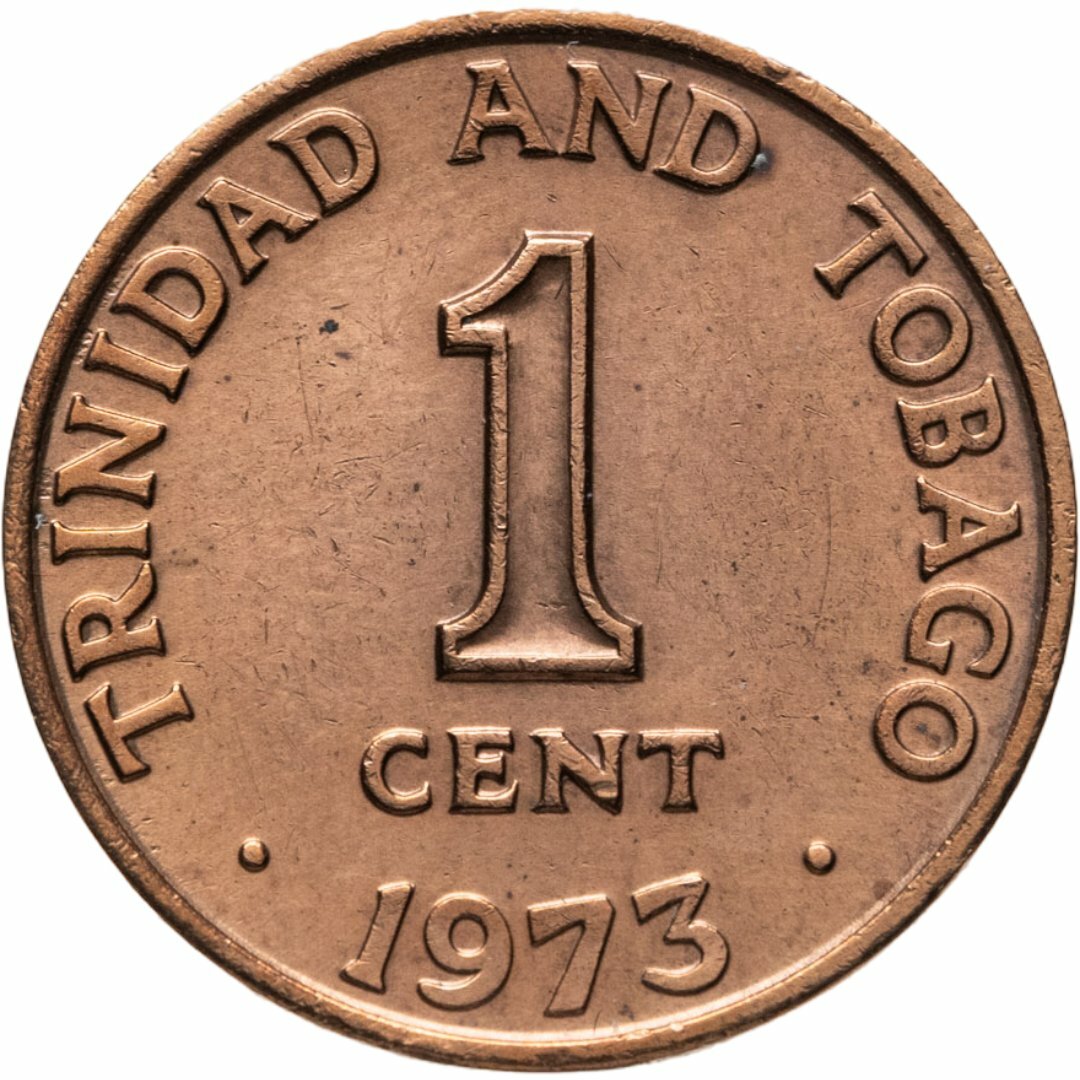 Тринидад и Тобаго 1 цент cent 1973, Бронза, в сохранности XF