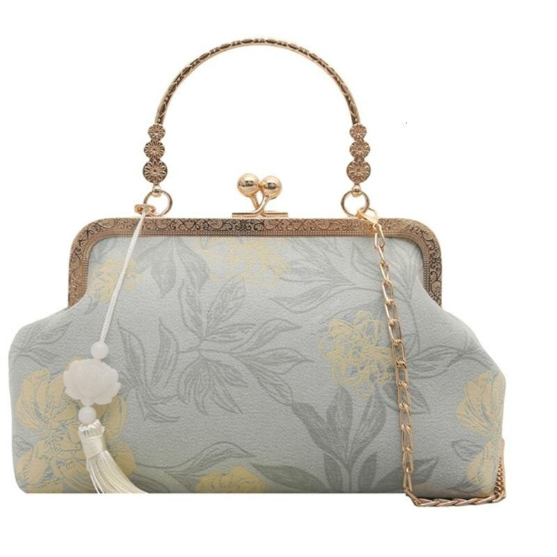 Бархатная сумка через плечо, Синий