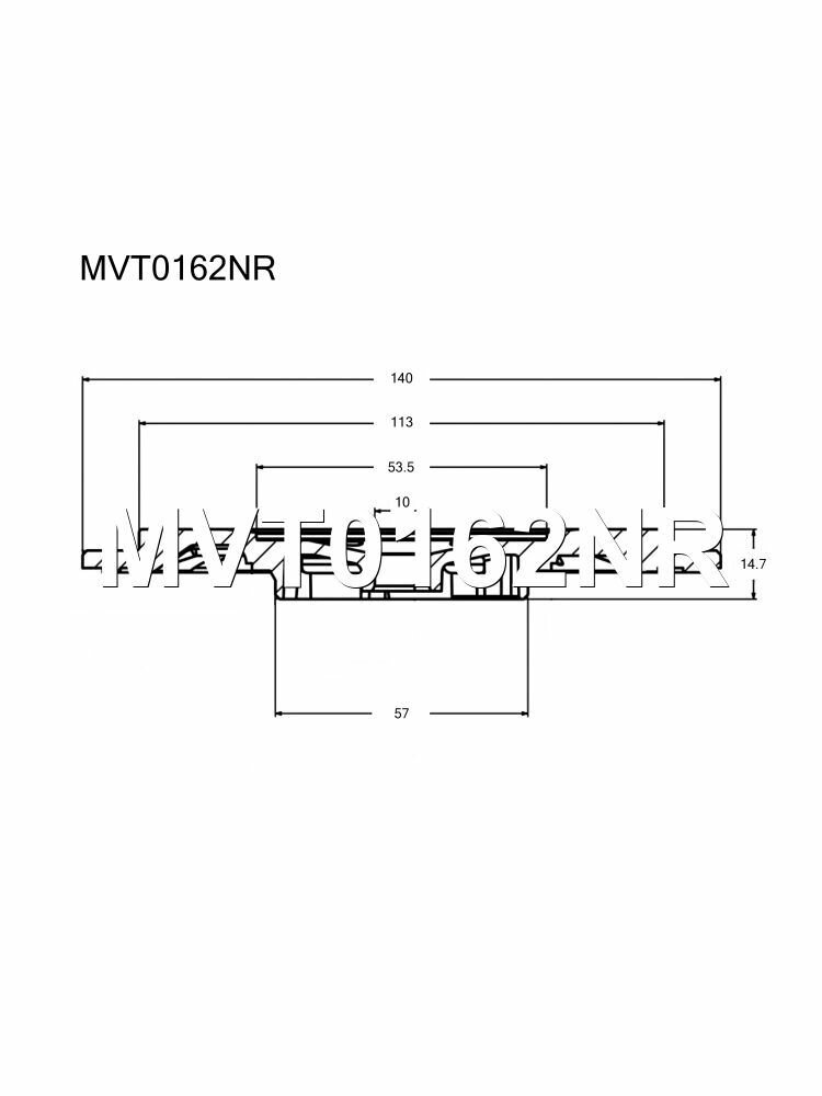 Задняя пластина турбокомпрессора Krauf MVT0162NR