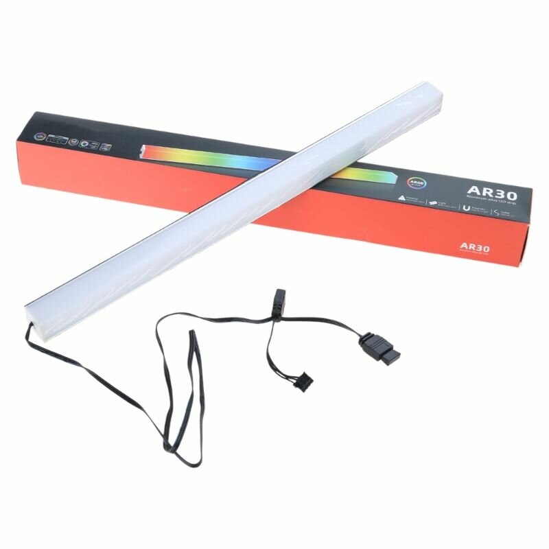 Coolmoon 30-сантиметровая двусторонняя светящаяся RGB-панель-маленькая 4pin и 5V 3pin