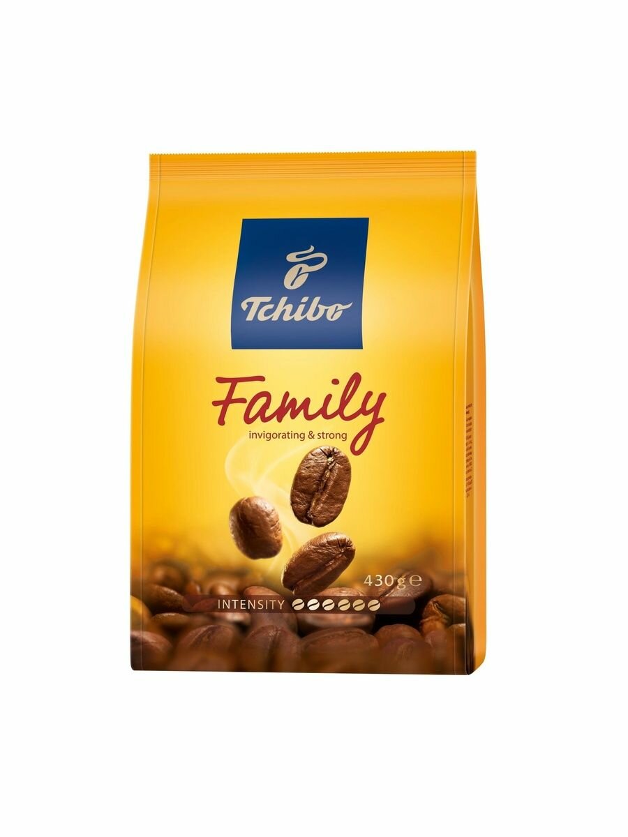 Кофе молотый Tchibo "Family", робуста, средняя обжарка, 430г
