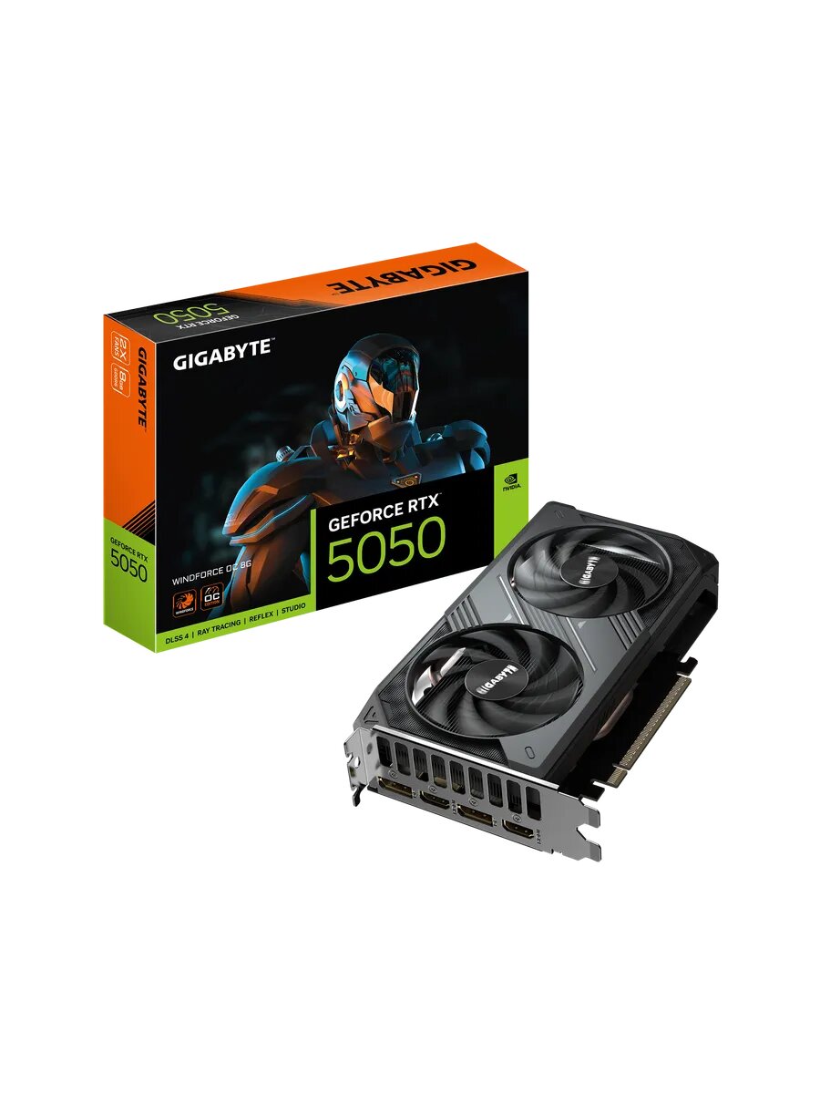 Видеокарта GIGABYTE GeForce RTX 5050 WINDFORCE OC 8GB (GV-N5050WF2OC-8GD)