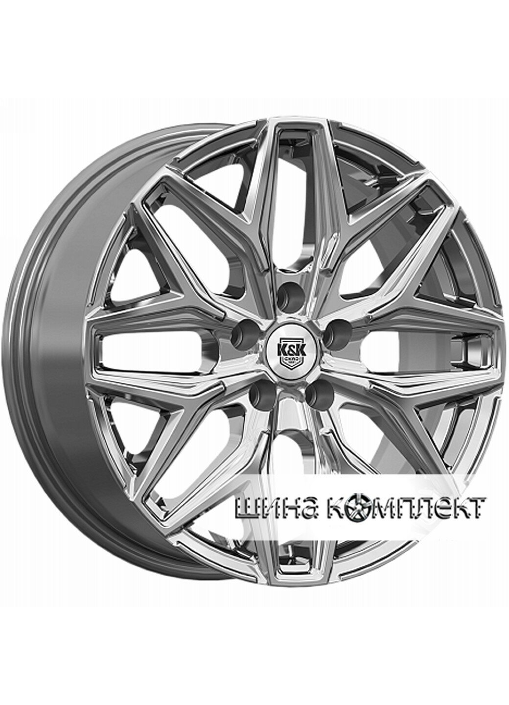 Колесный диск КиК Ариус (КС1187) 7x17 4x108 ET42 63,35 Дарк платинум