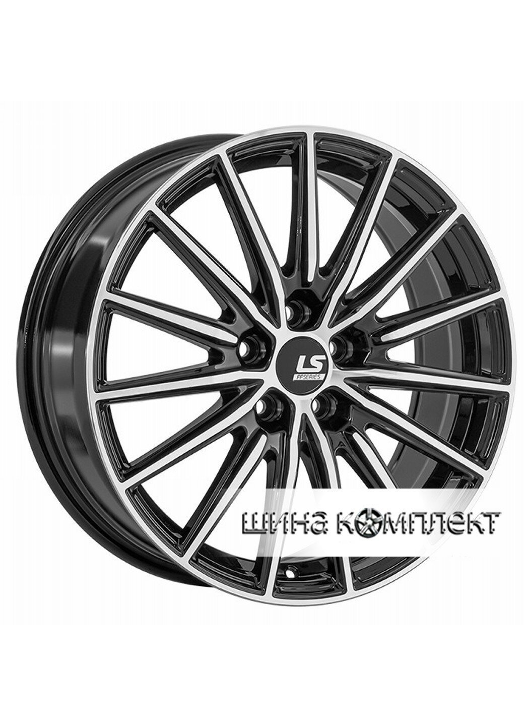 Колесный диск LS FlowForming RC93 7x18 5x114,3 ET45 67,1 BKF литой для автомобиля
