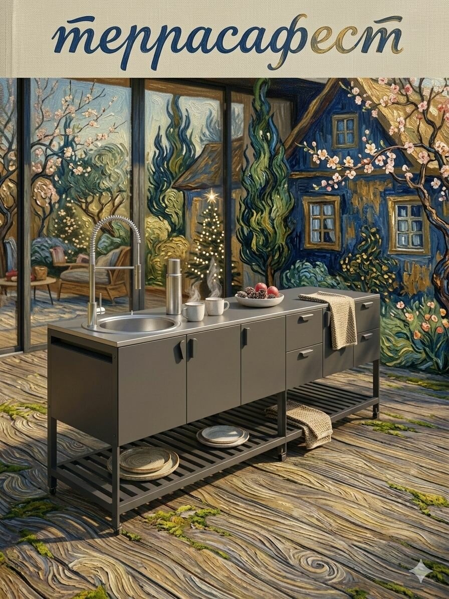 TERRASA: Набор Садовой Кухни - Комплект "Эталон" - Уличная Модульная Кухня