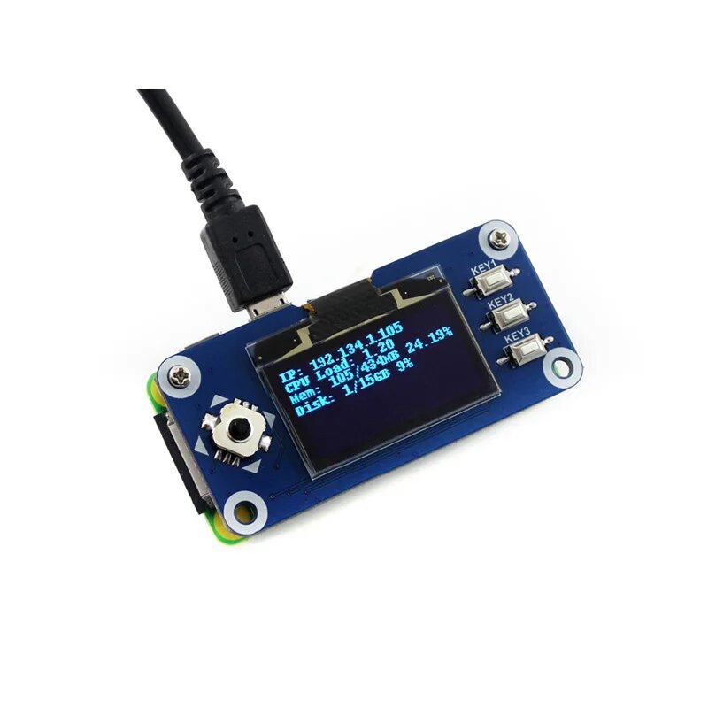 Raspberry Pi 1,3 дюймовый OLED дисплей HAT SPI/I2C интерфейс 128x6 4 пикселя