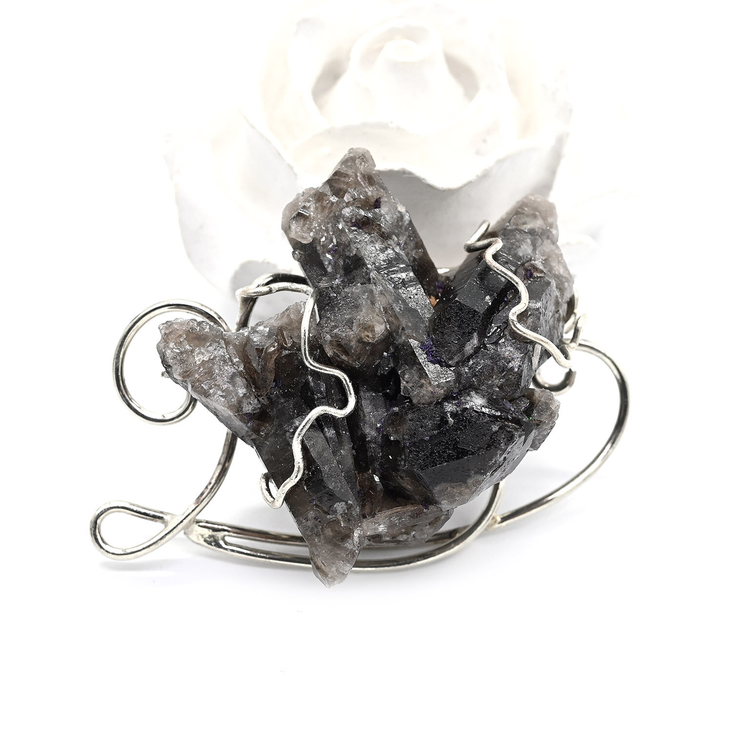 Брошь, морион