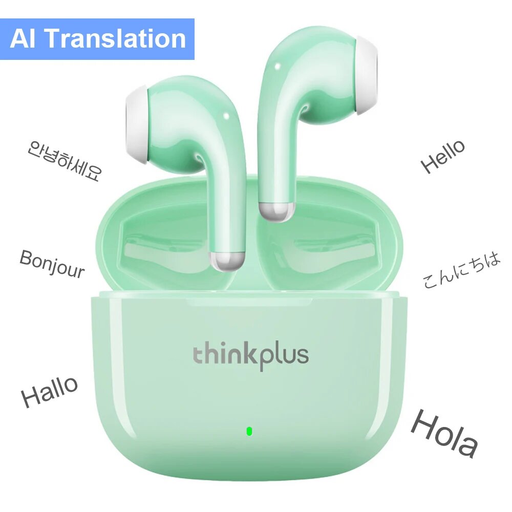 Lenovo ThinkPlus LP40pro AI Translation Беспроводные наушники Green With AI
