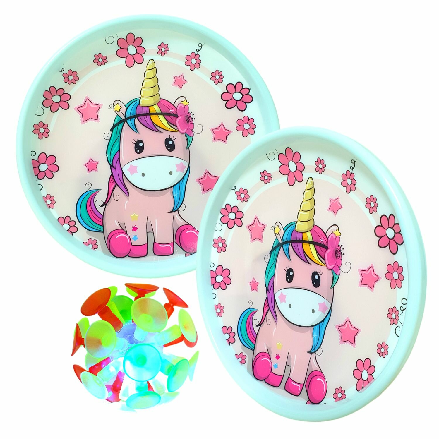 Игровой набор Поймай мяч Кетчбол с тарелками-липучками и светящимся мячиком. Активная игра для детей на улице и дома. Отличный подарок.