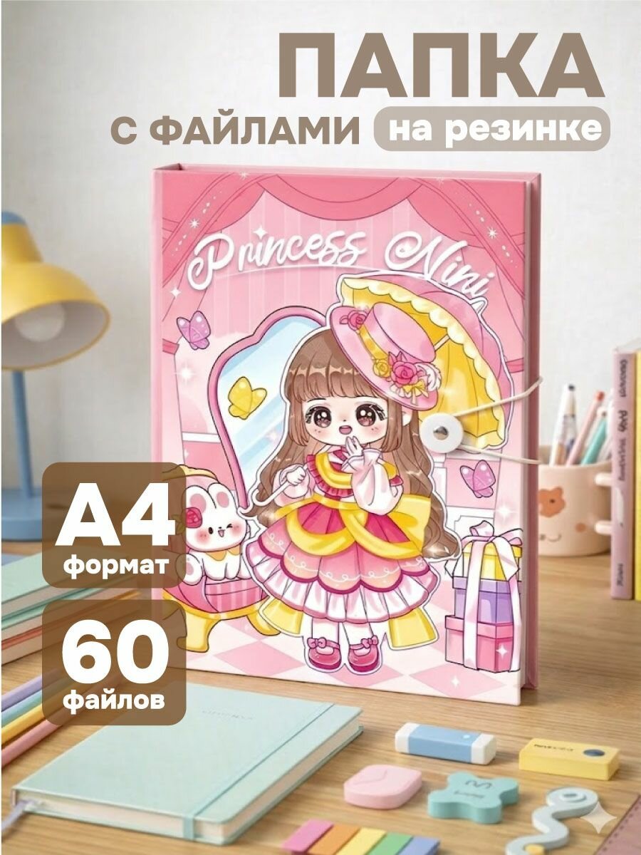 Папка с файлами вкладышами А4 детская