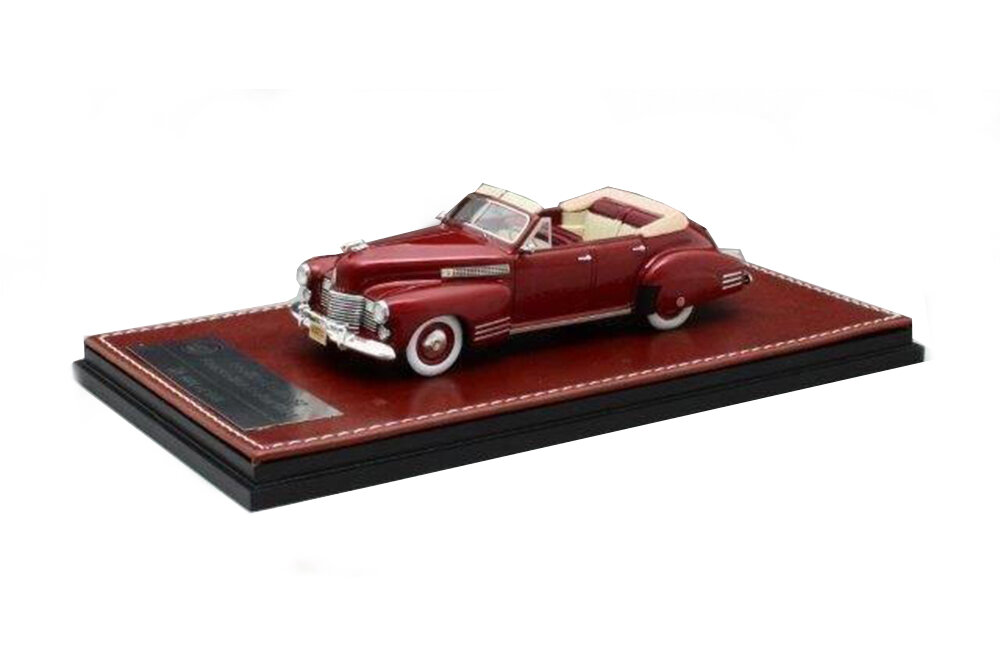 Модель коллекционная GIM Cadillac series 62 convertible (open) 1941 valcour metallic maroon (limited 128/150 pcs)