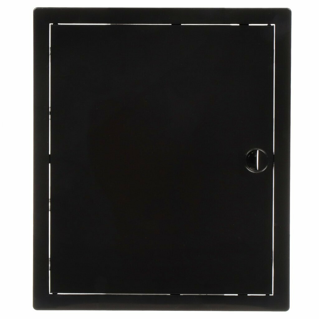 Люк-дверца ревизионная Viento 250х300 мм, пластик, черный цвет. Идеально для сантехники и вентиляции