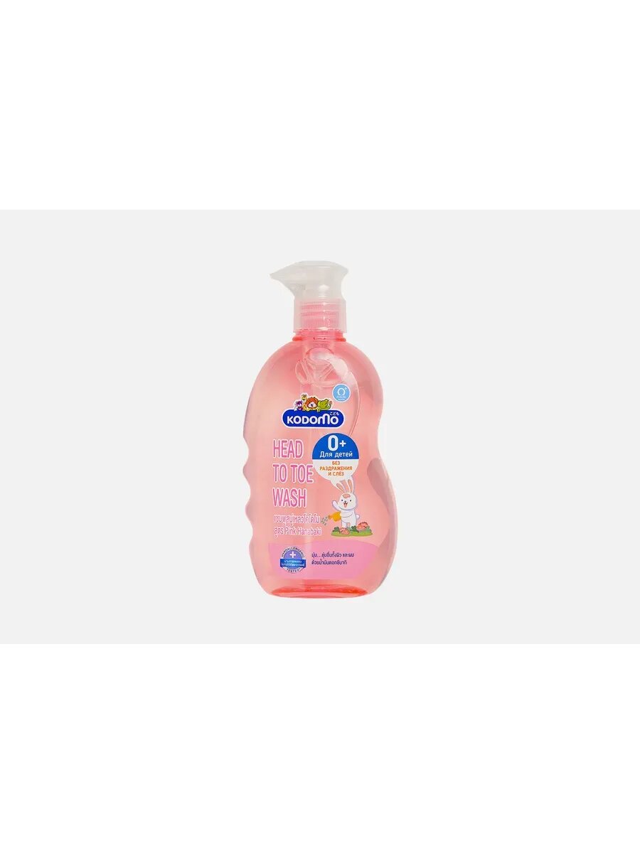 LION KODOMO Pink Hanabaki Детский шампунь-гель 400мл