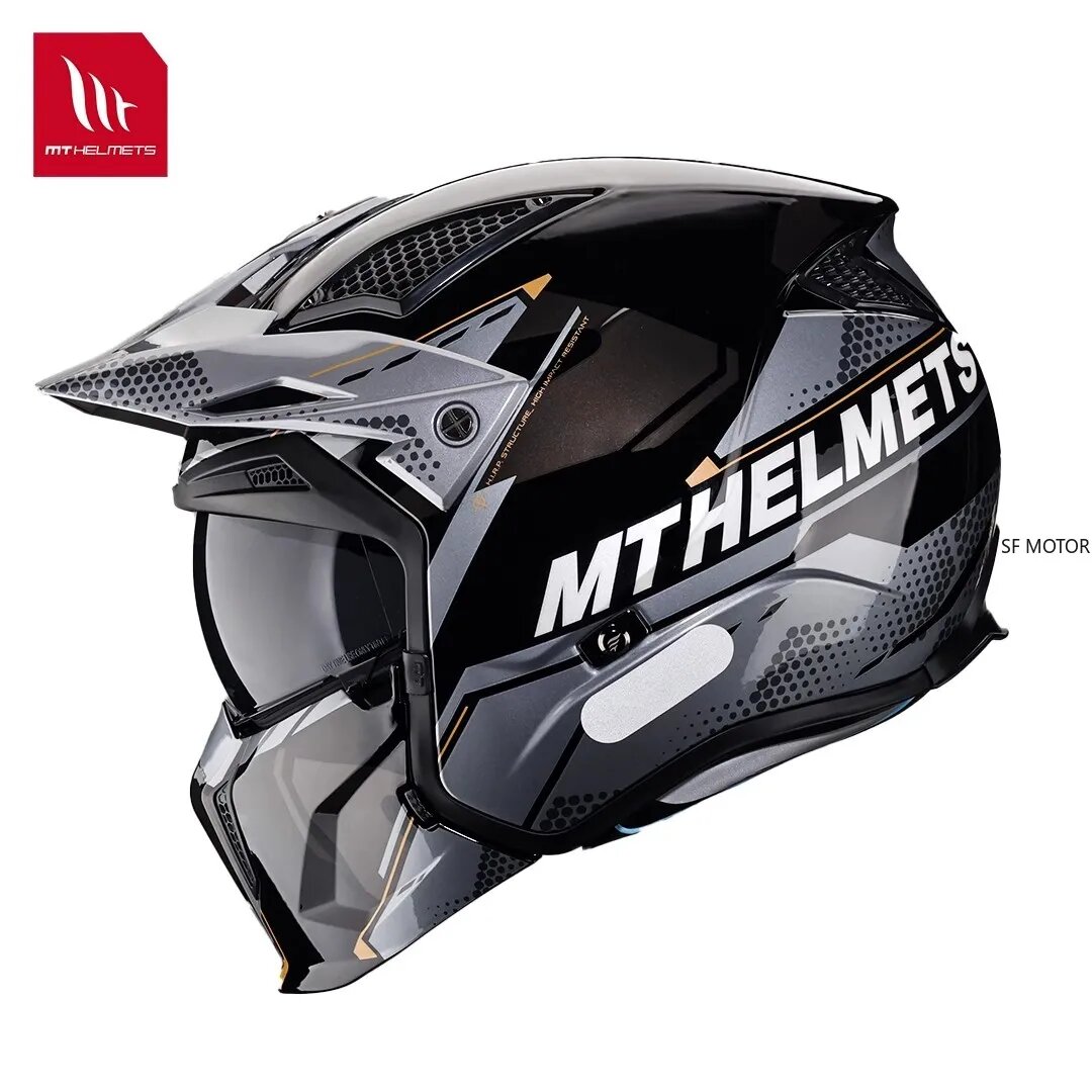 Мотошлем MT Streetfighter SV S XL, черный глянцевый