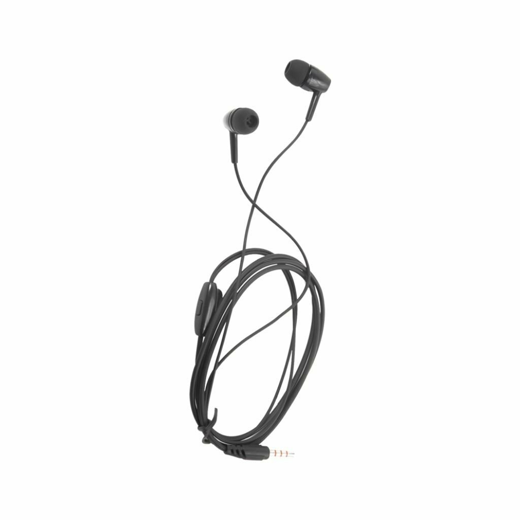 Наушники-гарнитура Red Line Stereo Headset SP13/SP08, черные, проводные, для смартфона и плеера