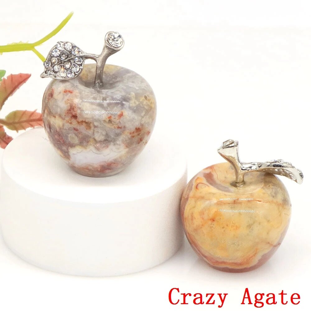 Статуэтка яблоко Crazy Agate, 1pc