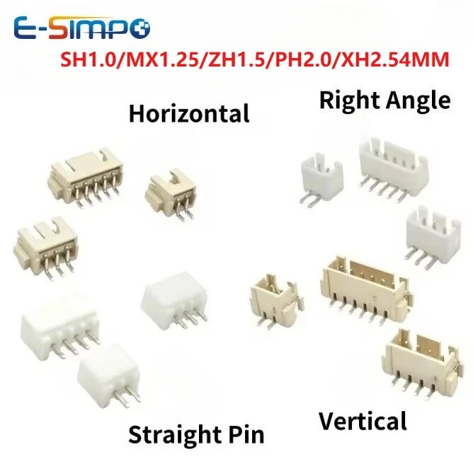 Разъем E-SIMPO MX1.25 4п, JST1.25mm, Straight