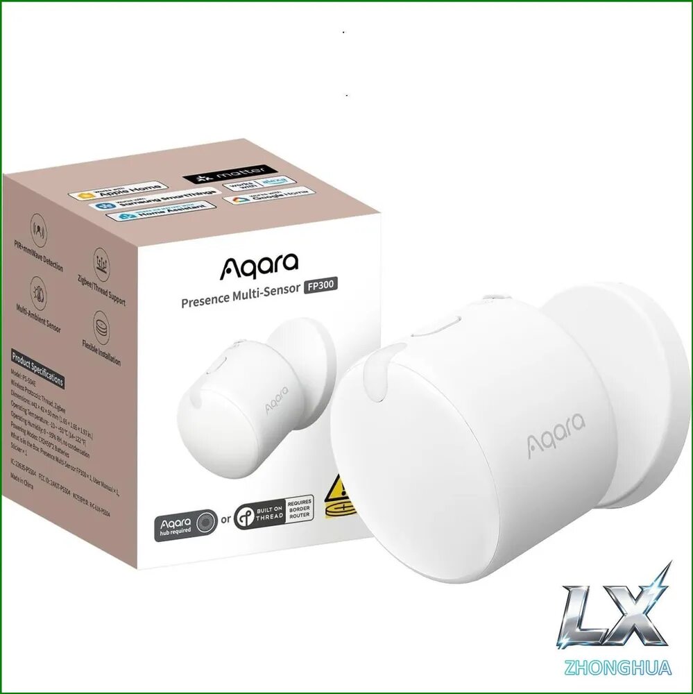 Aqara Датчик умного дома FP300 для Apple HomeKit, Zigbee, Thread, белый, 1 шт