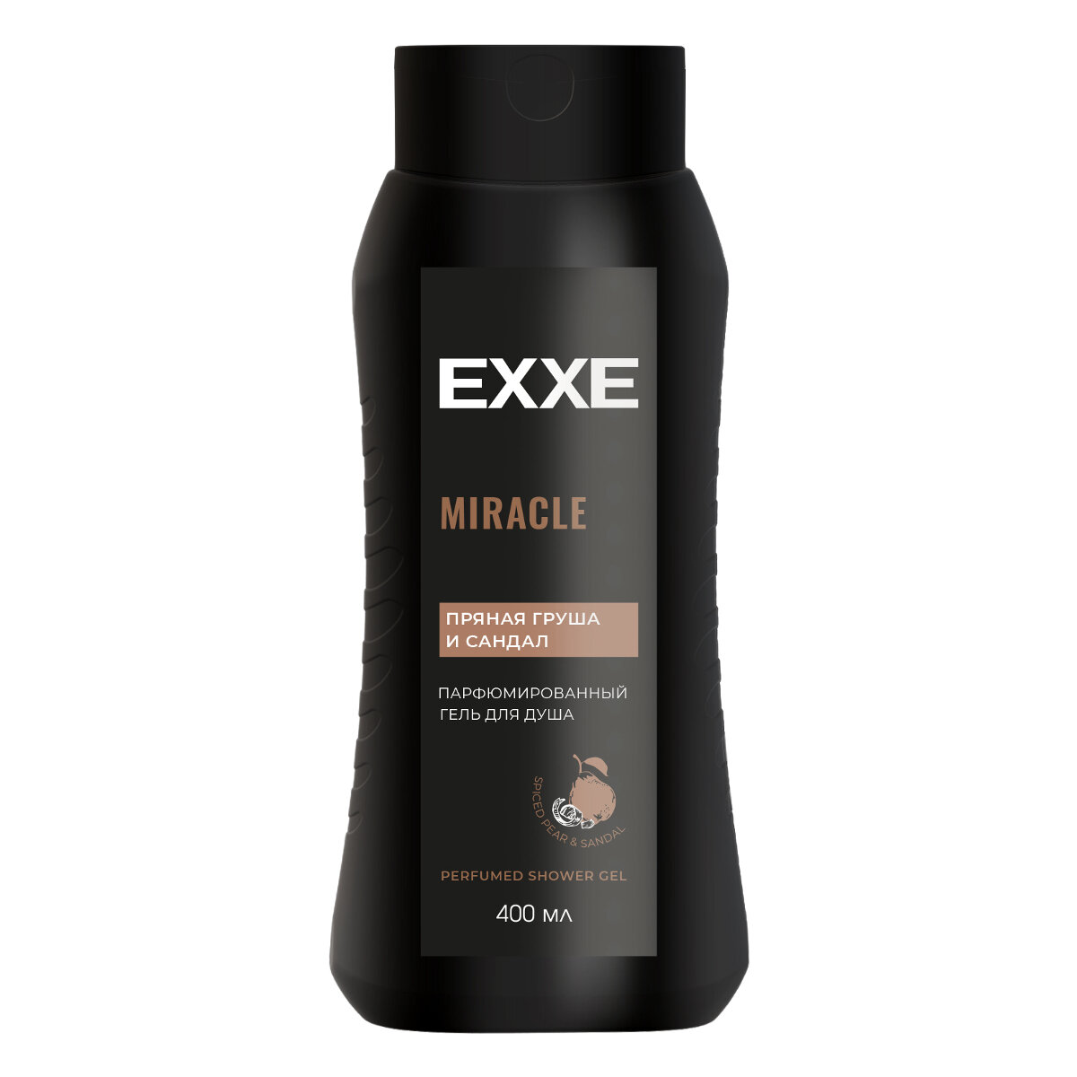 Гель для душа 3 в 1 EXXE Miracle Пряная груша и сандал, 400 мл