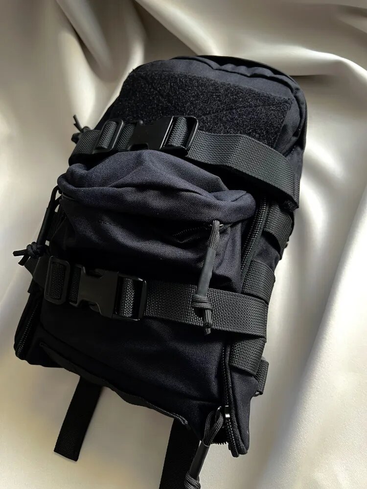 Тактический рюкзак Molle 29.5x21x13 из нейлона для взрослых, черный — фото 1
